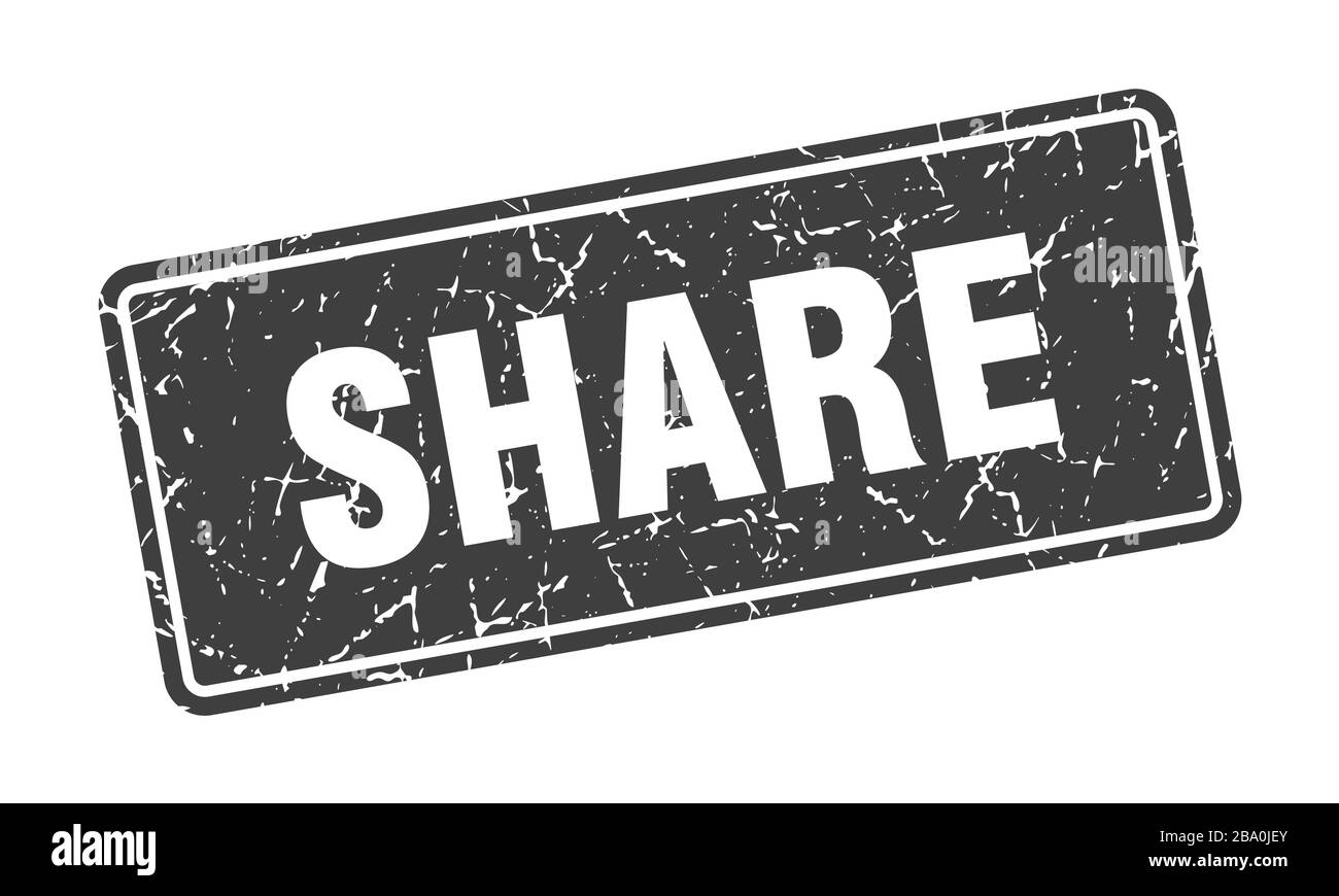 share stamp. share vintage gray label. Sign Stock Vector Image & Art ...