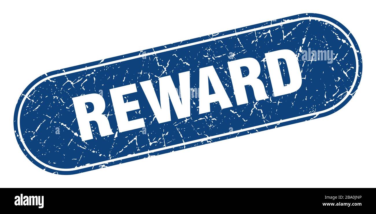 reward sign. reward grunge blue stamp. Label Stock Vector Image & Art ...