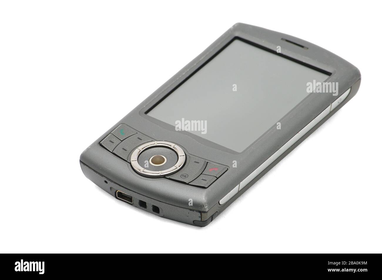 Old style PDA smartphone on isolated white background Stock Photo - Alamy