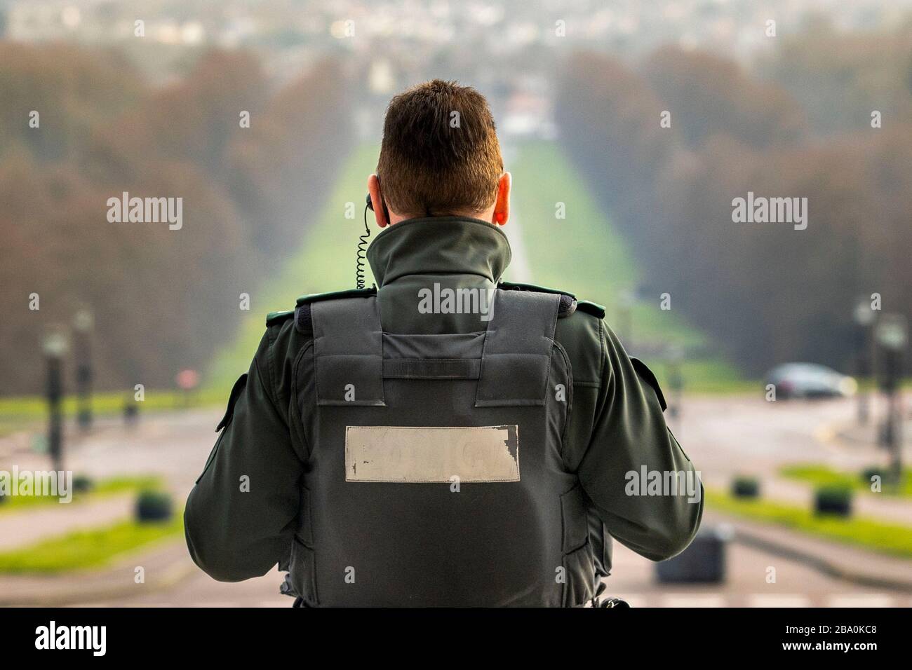Psni officer at parliament buildings hi-res stock photography and ...