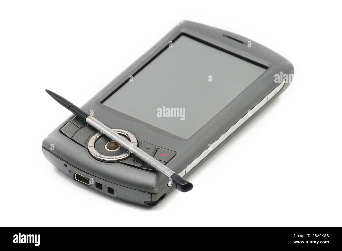 Old style PDA smartphone on isolated white background Stock Photo - Alamy
