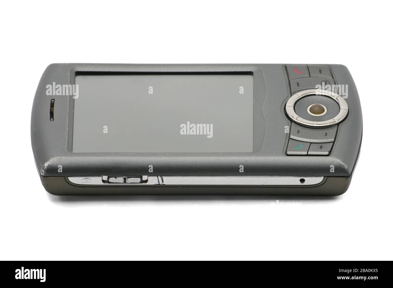 Old style PDA smartphone on isolated white background Stock Photo - Alamy