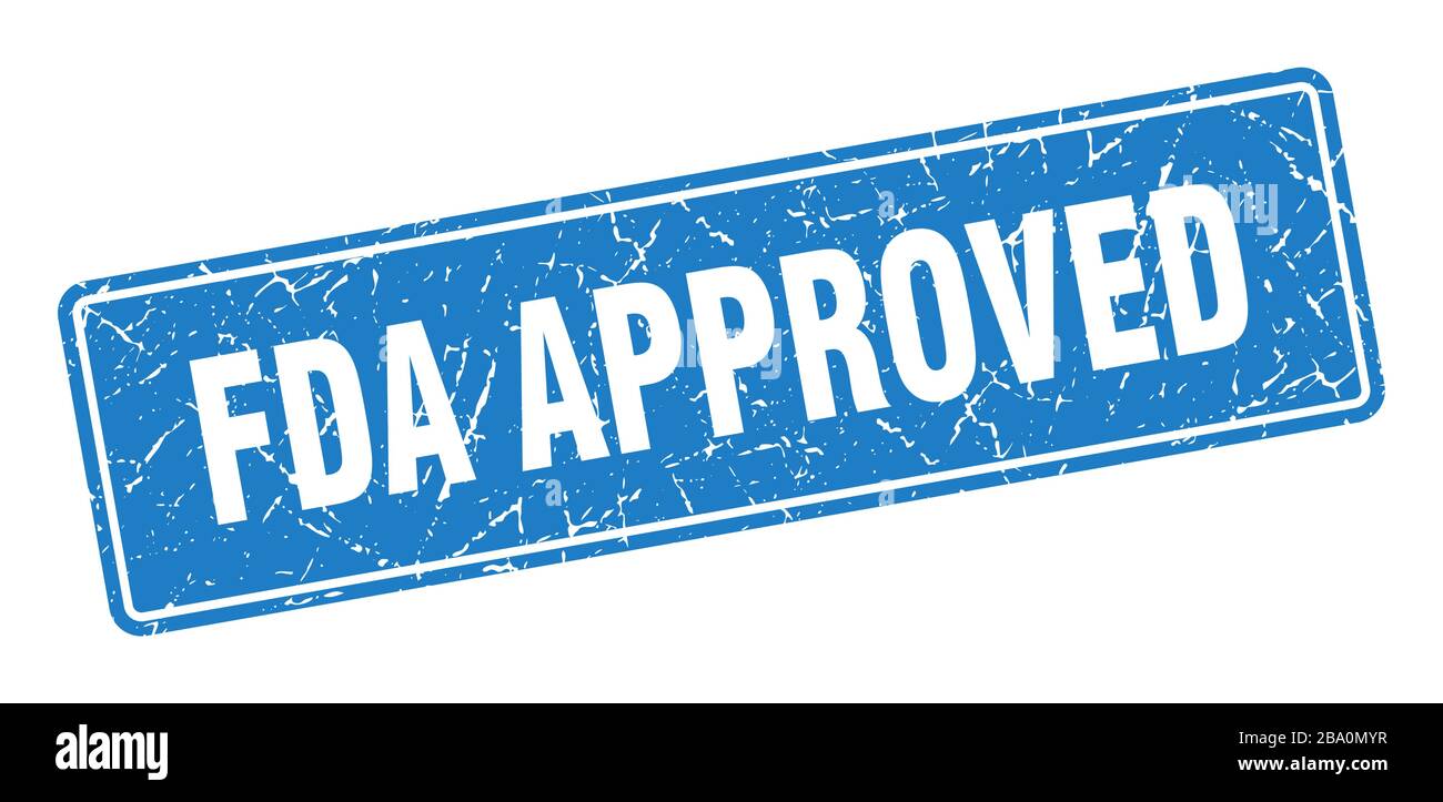 fda approved stamp. fda approved vintage blue label. Sign Stock Vector ...