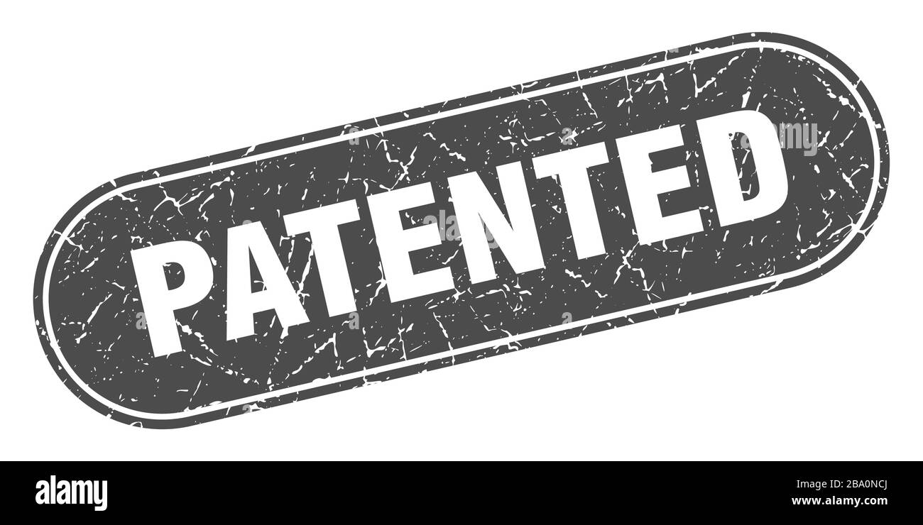 patented sign. patented grunge black stamp. Label Stock Vector Image ...