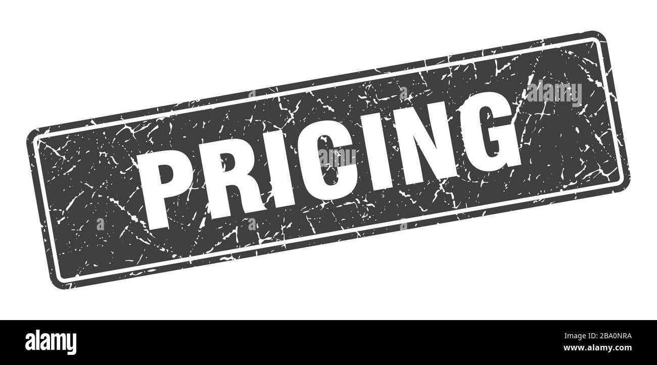 pricing stamp. pricing vintage gray label. Sign Stock Vector Image ...