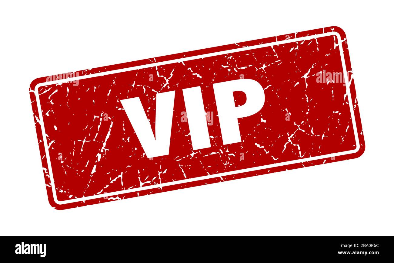 vip stamp. vip vintage red label. Sign Stock Vector Image & Art - Alamy