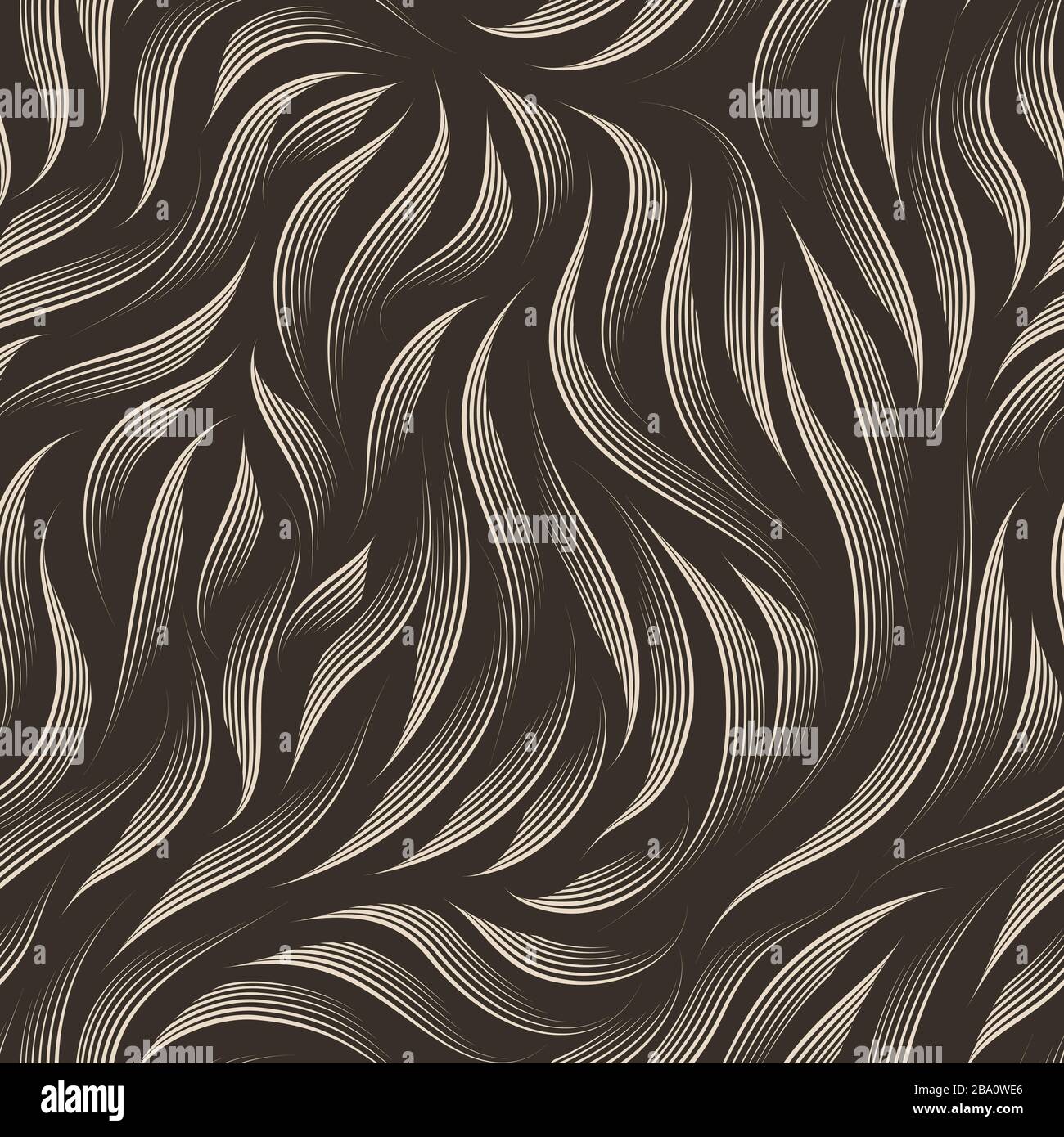 Vector seamless background.Texture of beige stripes gel pen on a brown ...