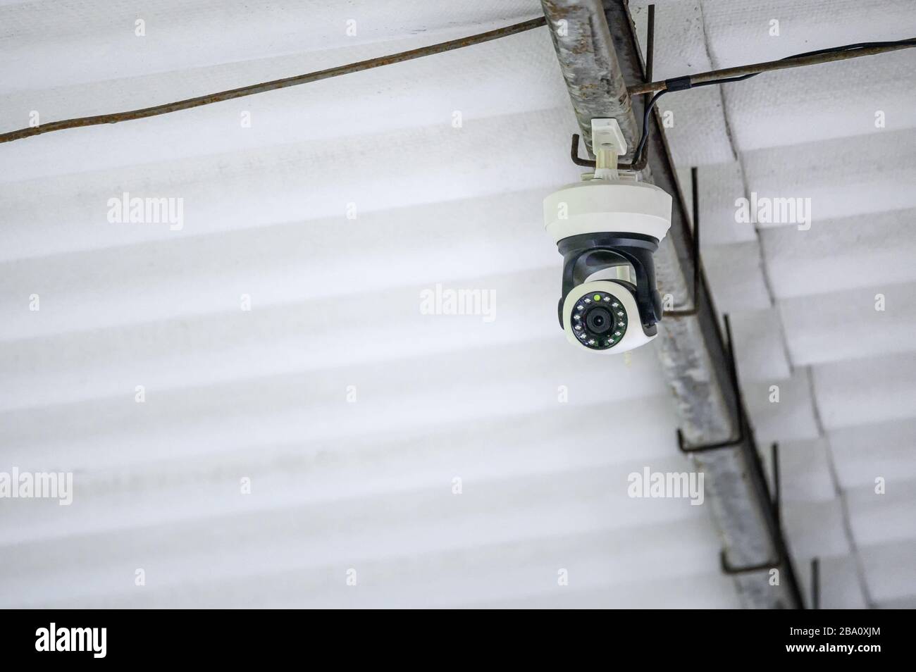 Surveillance camera (CCTV) modern setting on ceiling Stock Photo - Alamy