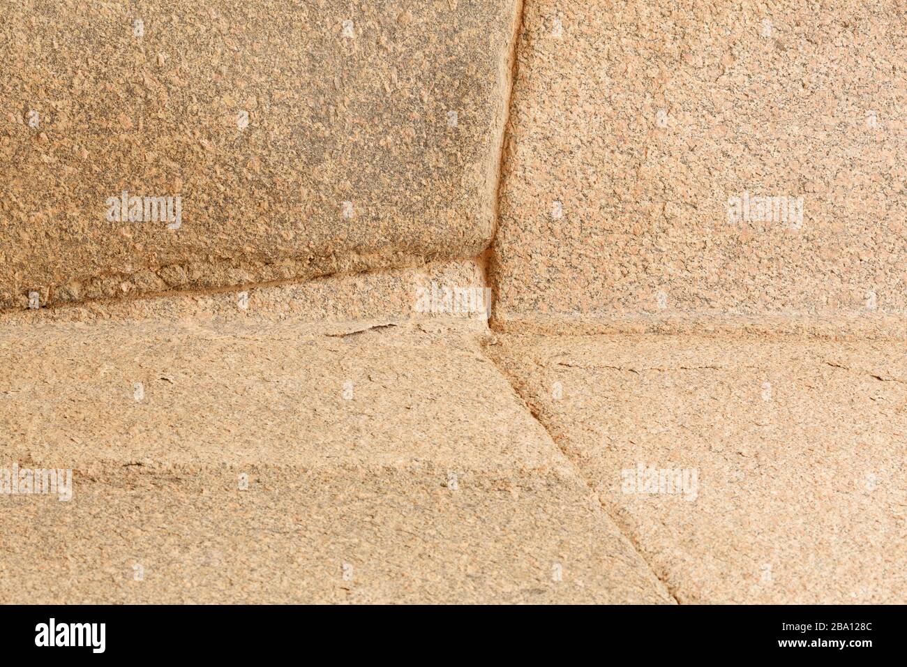 Stonework in the courtyard of the Great Sphinx of Giza at the Giza ...