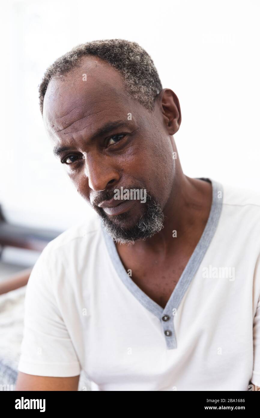 Front view senior black man hi-res stock photography and images - Alamy
