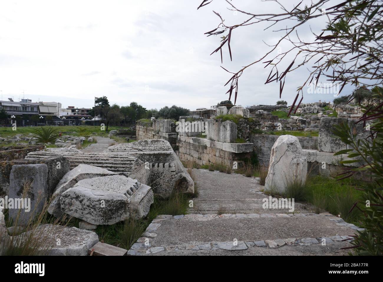 archaeological site of eleusis Stock Photo - Alamy