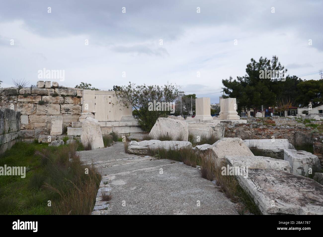 archaeological site of eleusis Stock Photo - Alamy