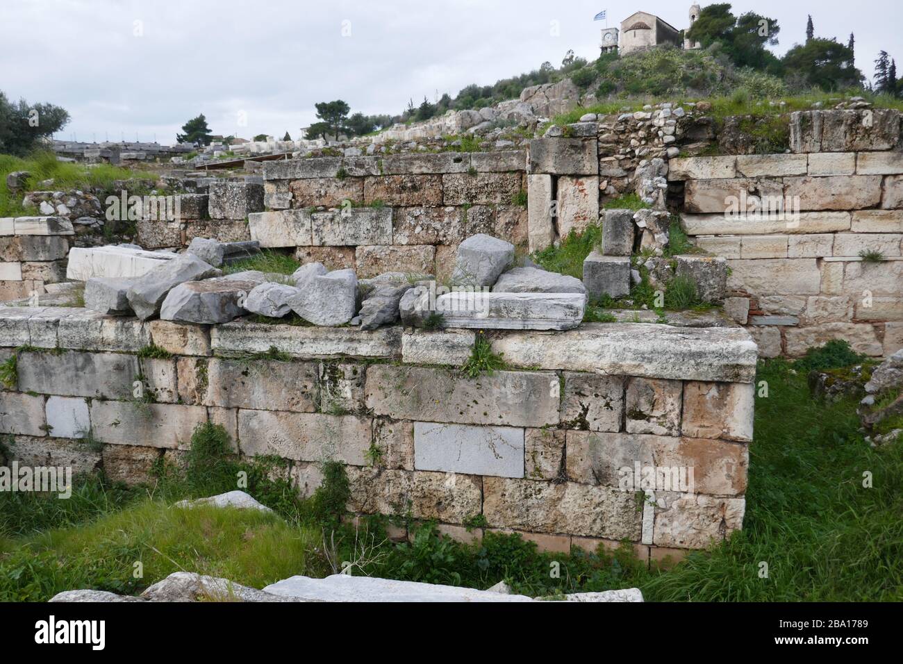 archaeological site of eleusis Stock Photo - Alamy