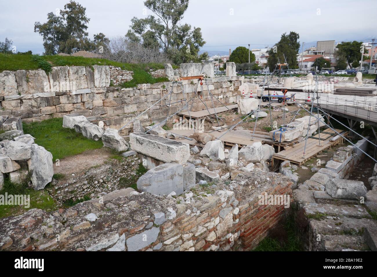 archaeological site of eleusis Stock Photo - Alamy