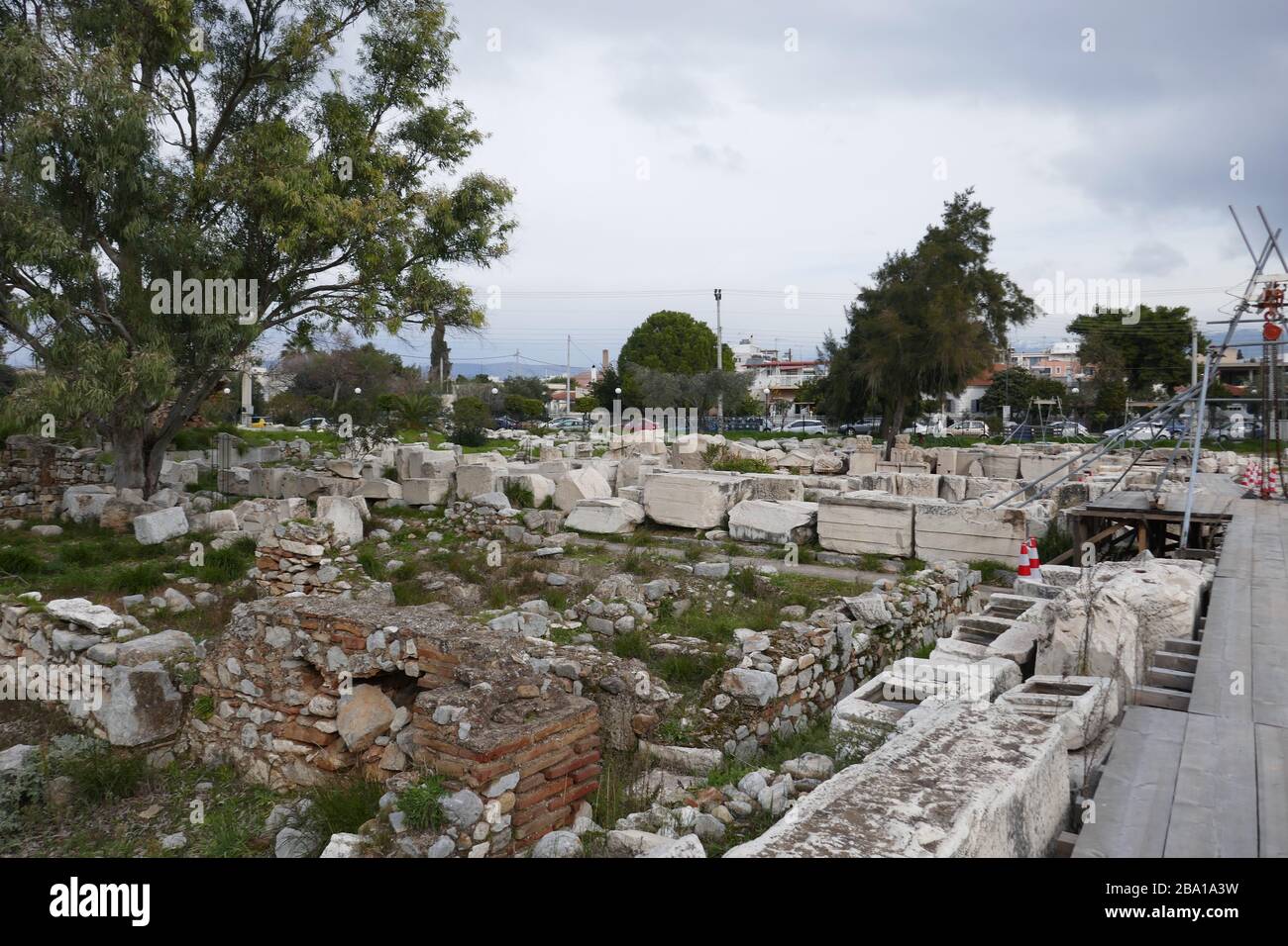 archaeological site of eleusis Stock Photo - Alamy