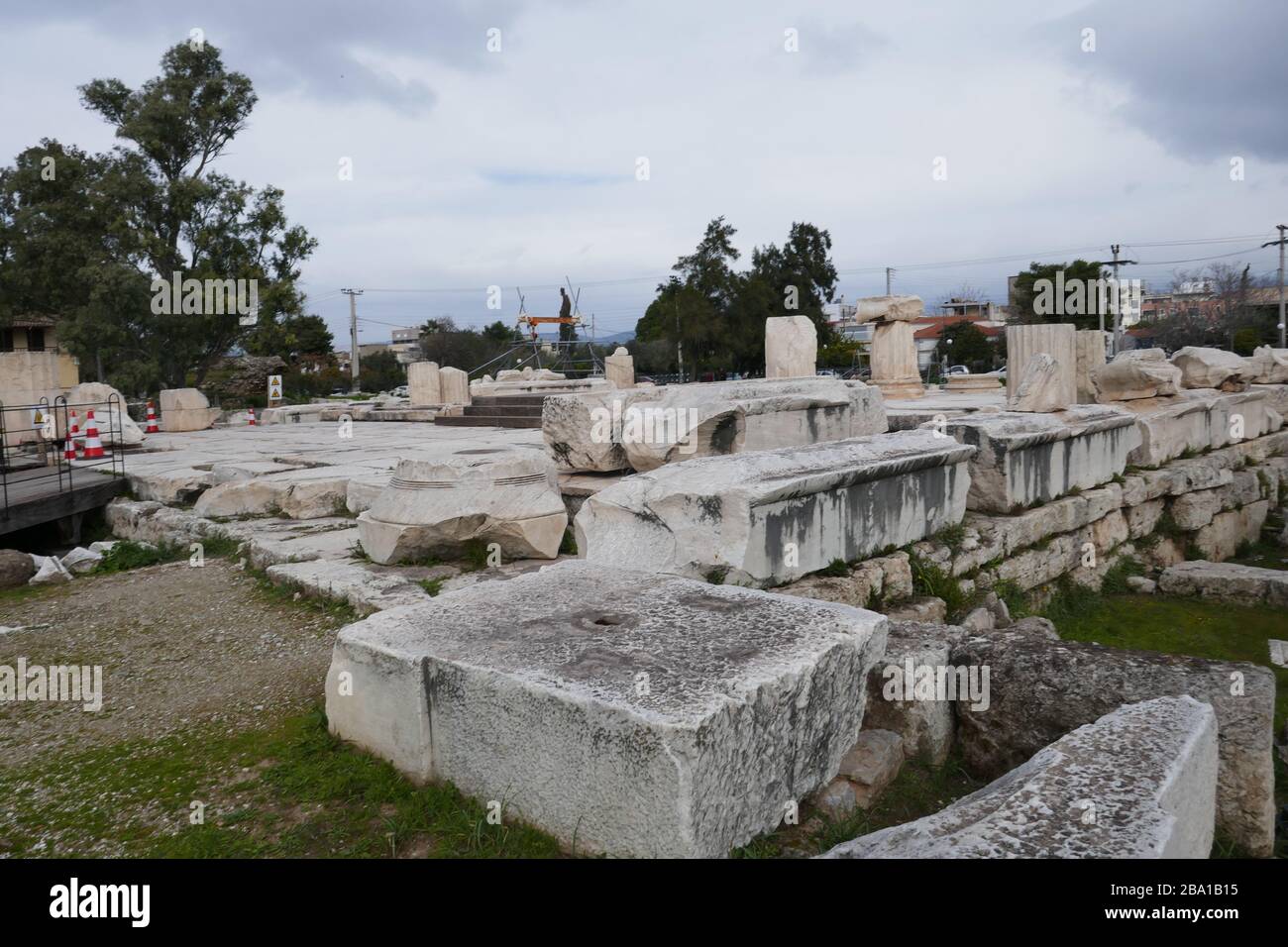 archaeological site of eleusis Stock Photo - Alamy