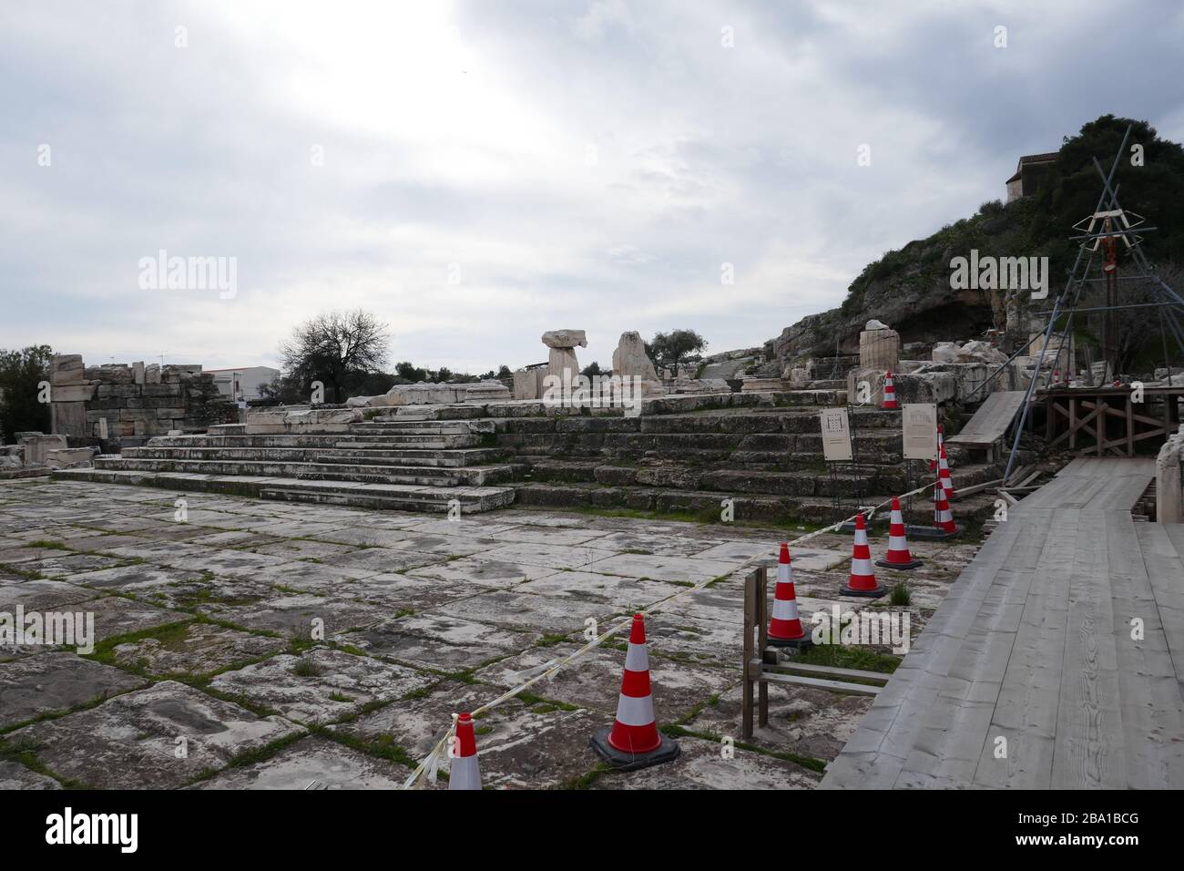 archaeological site of eleusis Stock Photo - Alamy