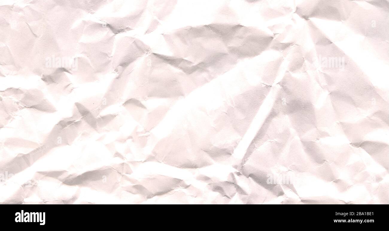 Wrinkled white empty paper. Junk white paper with copy space Stock ...