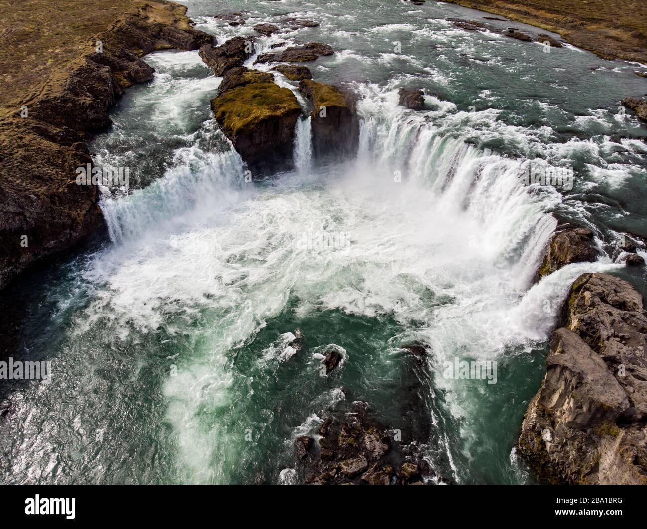Aerial godafoss hi-res stock photography and images - Alamy