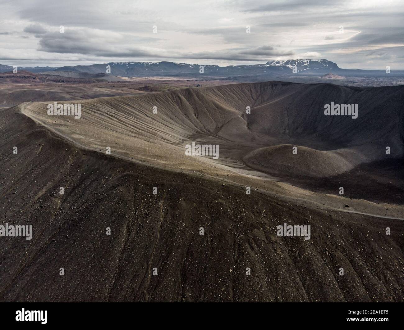Hverfjall volcano crater from hi-res stock photography and images - Alamy
