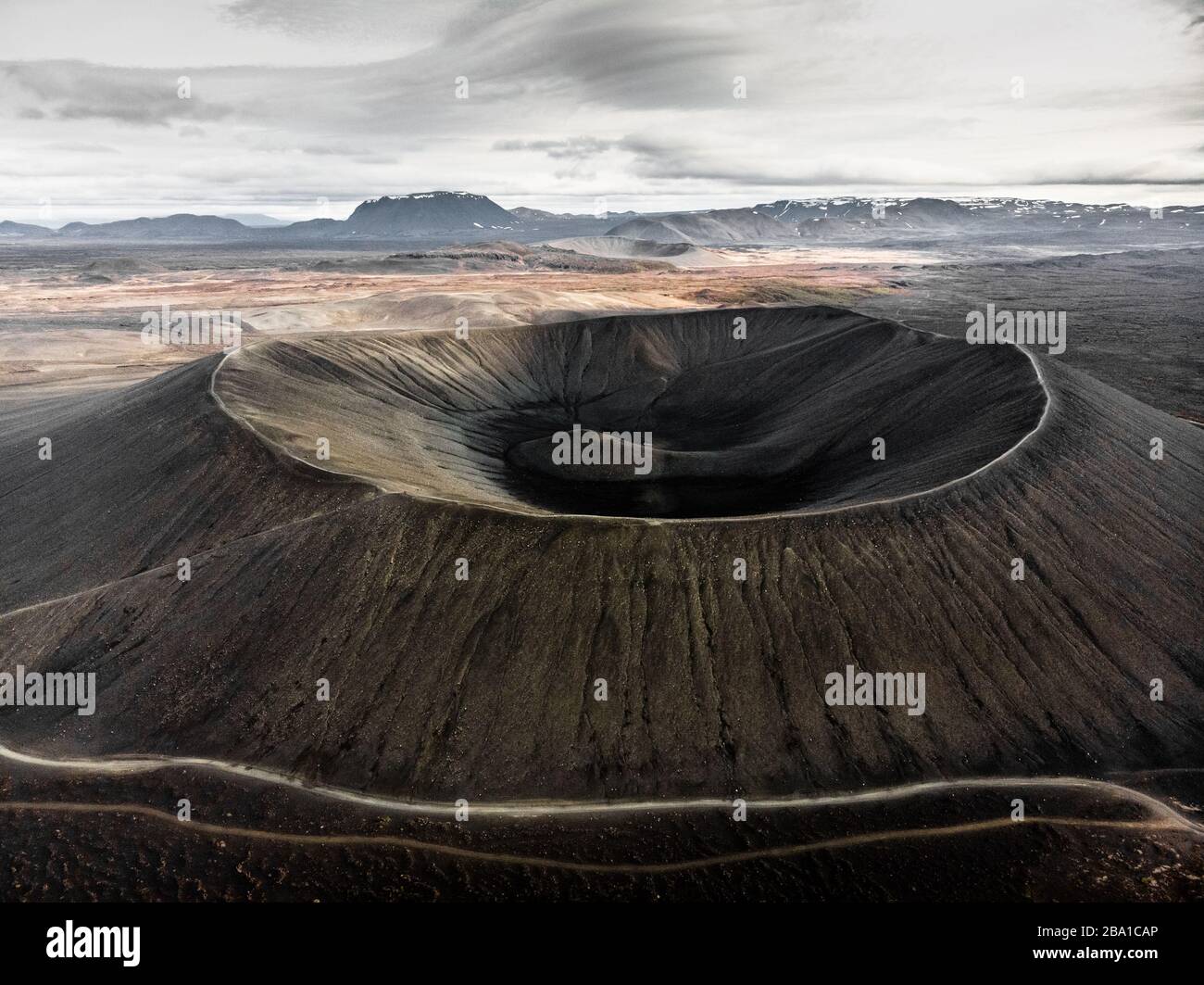 Hverfjall volcano crater from hi-res stock photography and images - Alamy