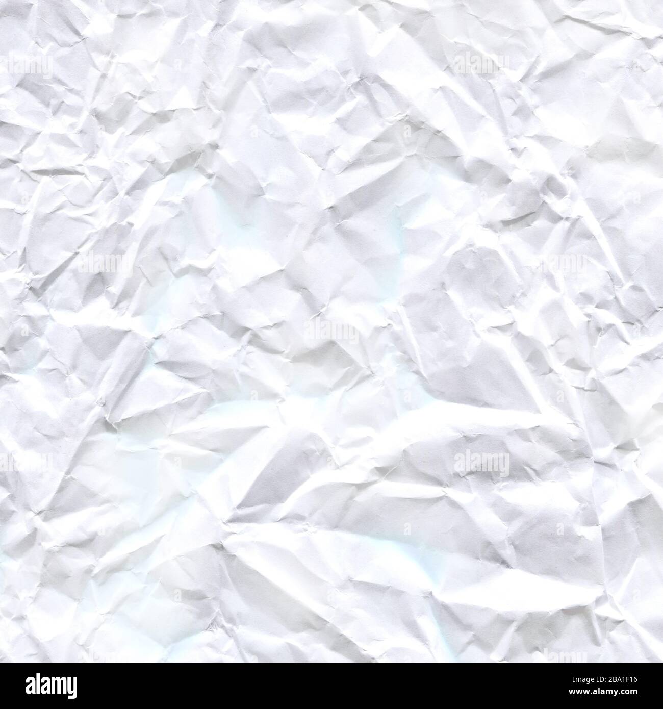 White crumpled paper for background. Empty parchment sheet Stock Photo ...