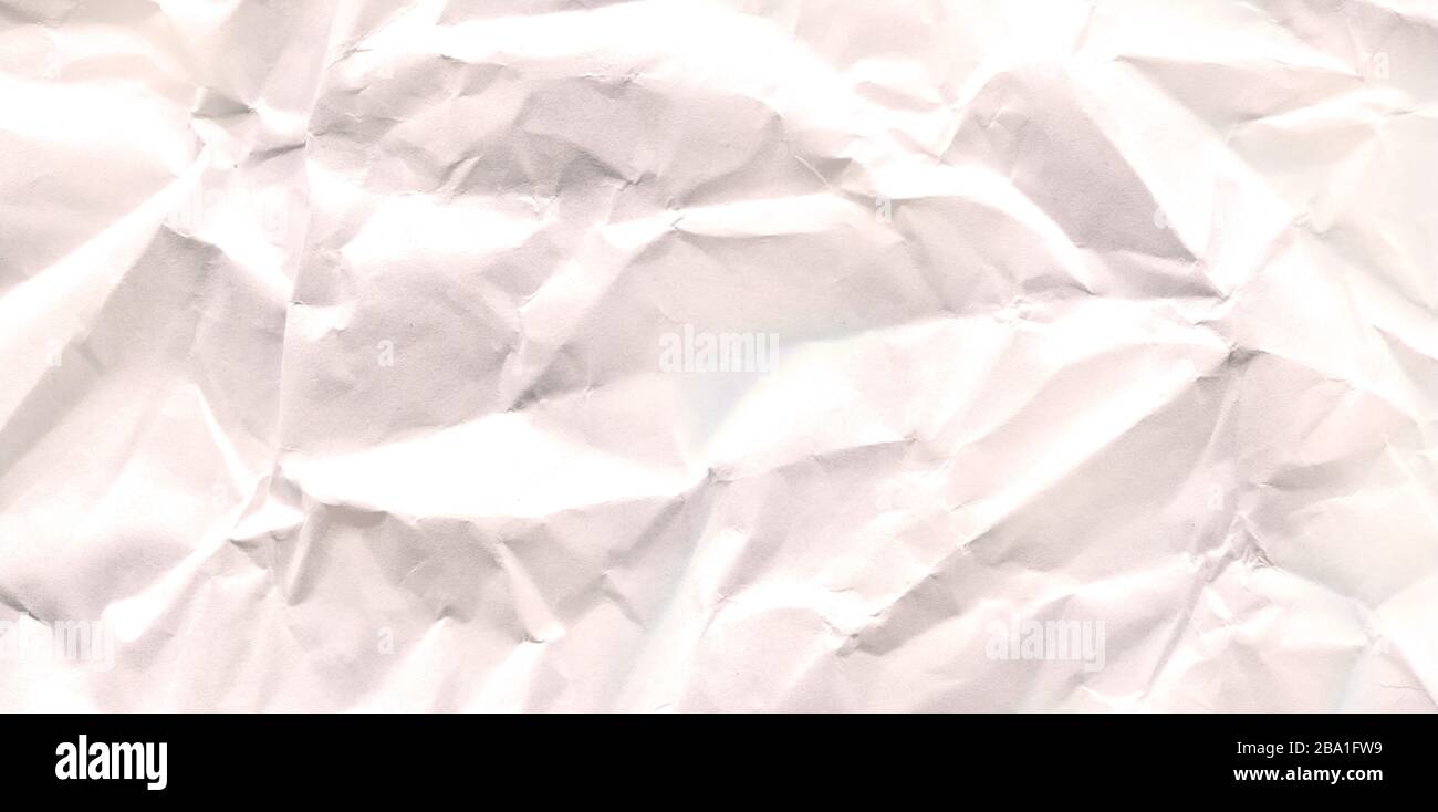 Wrinkled paper background. Close up crumpled white paper texture Stock ...