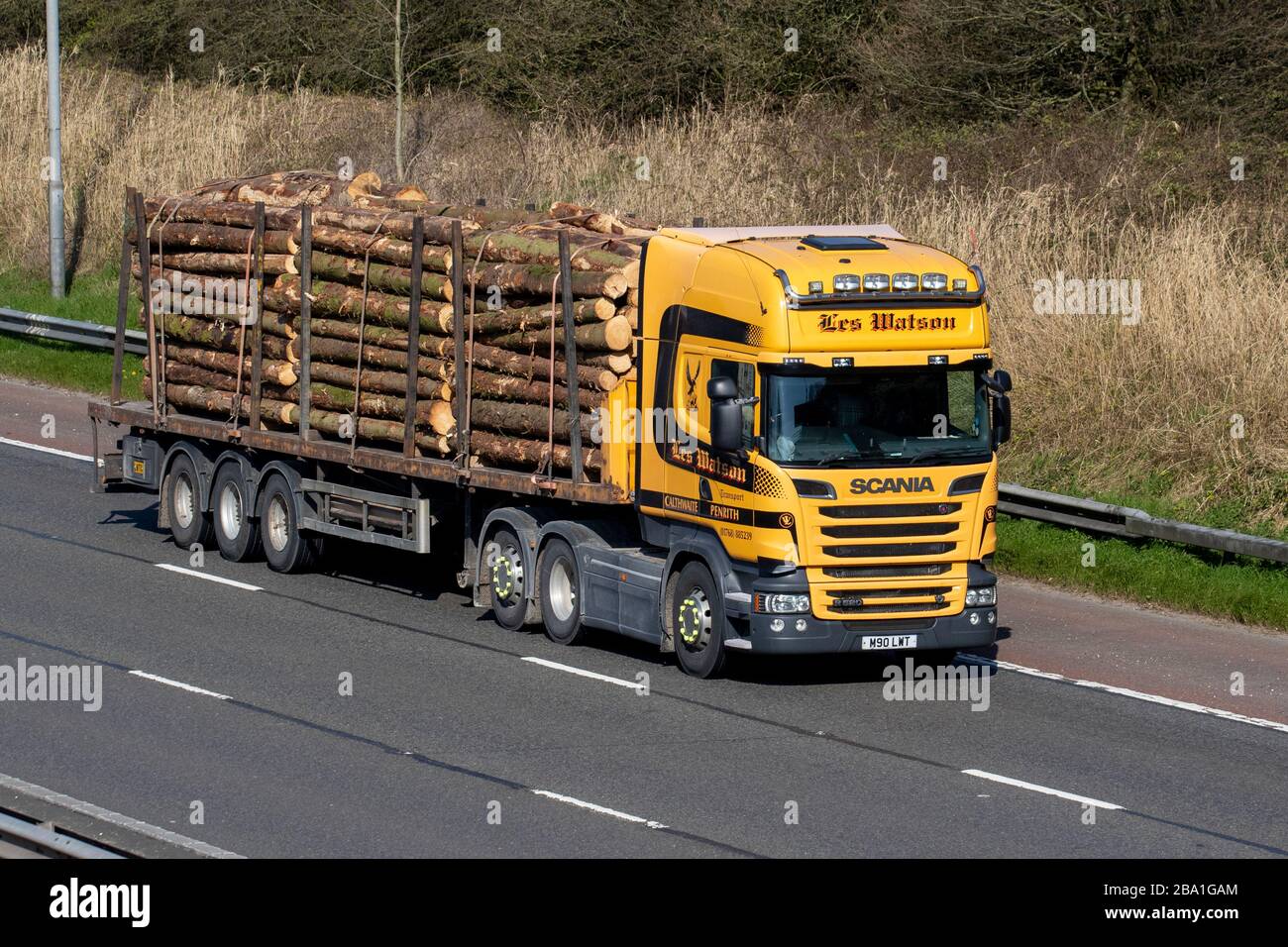 Les Watson Haulage delivery trucks, timber lorry, transportation, truck ...