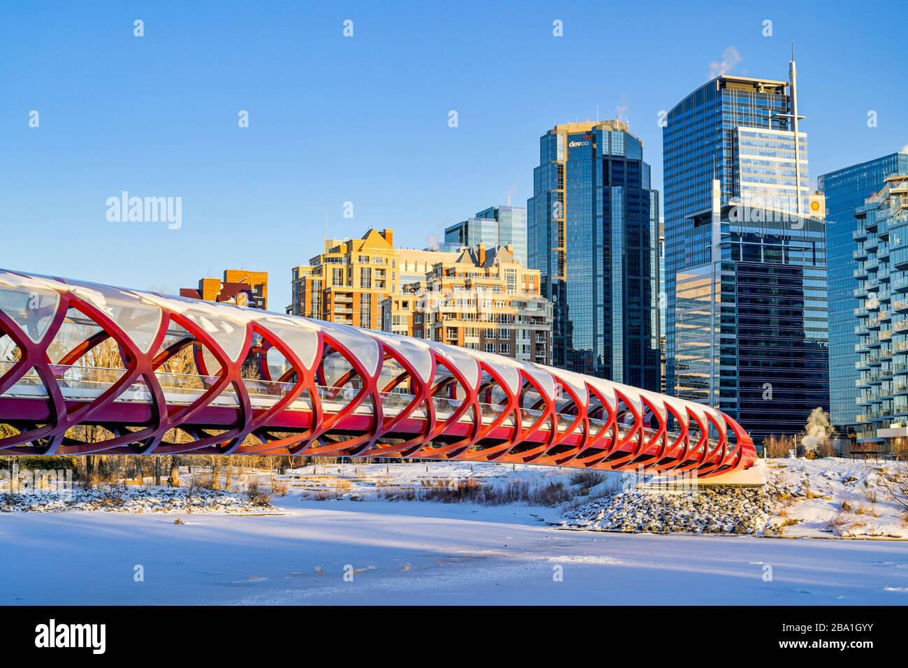 Calgary peace bridge hi-res stock photography and images - Alamy