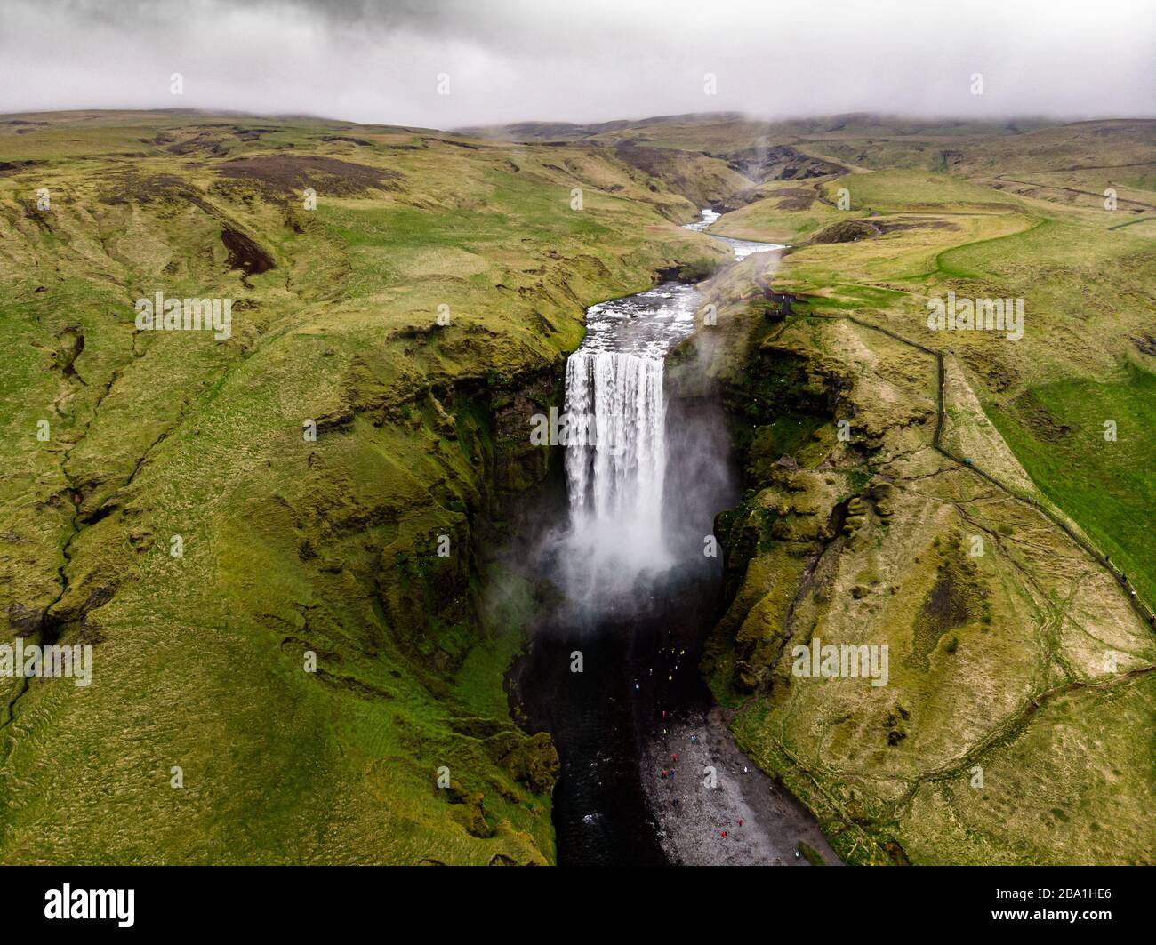 Aerial skogafoss hi-res stock photography and images - Alamy