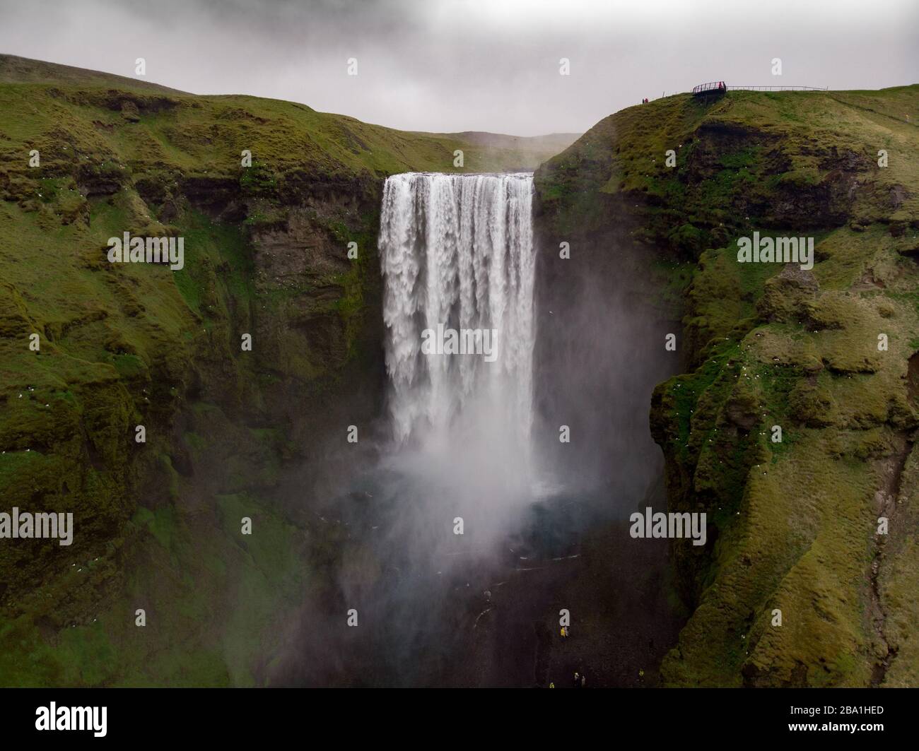 Aerial skogafoss hi-res stock photography and images - Alamy