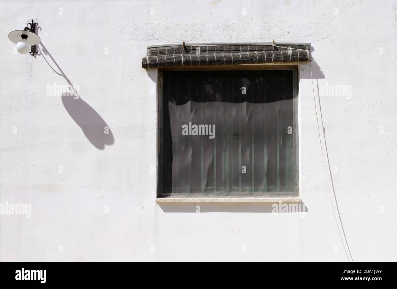Square Window and White Wall Stock Photo - Alamy