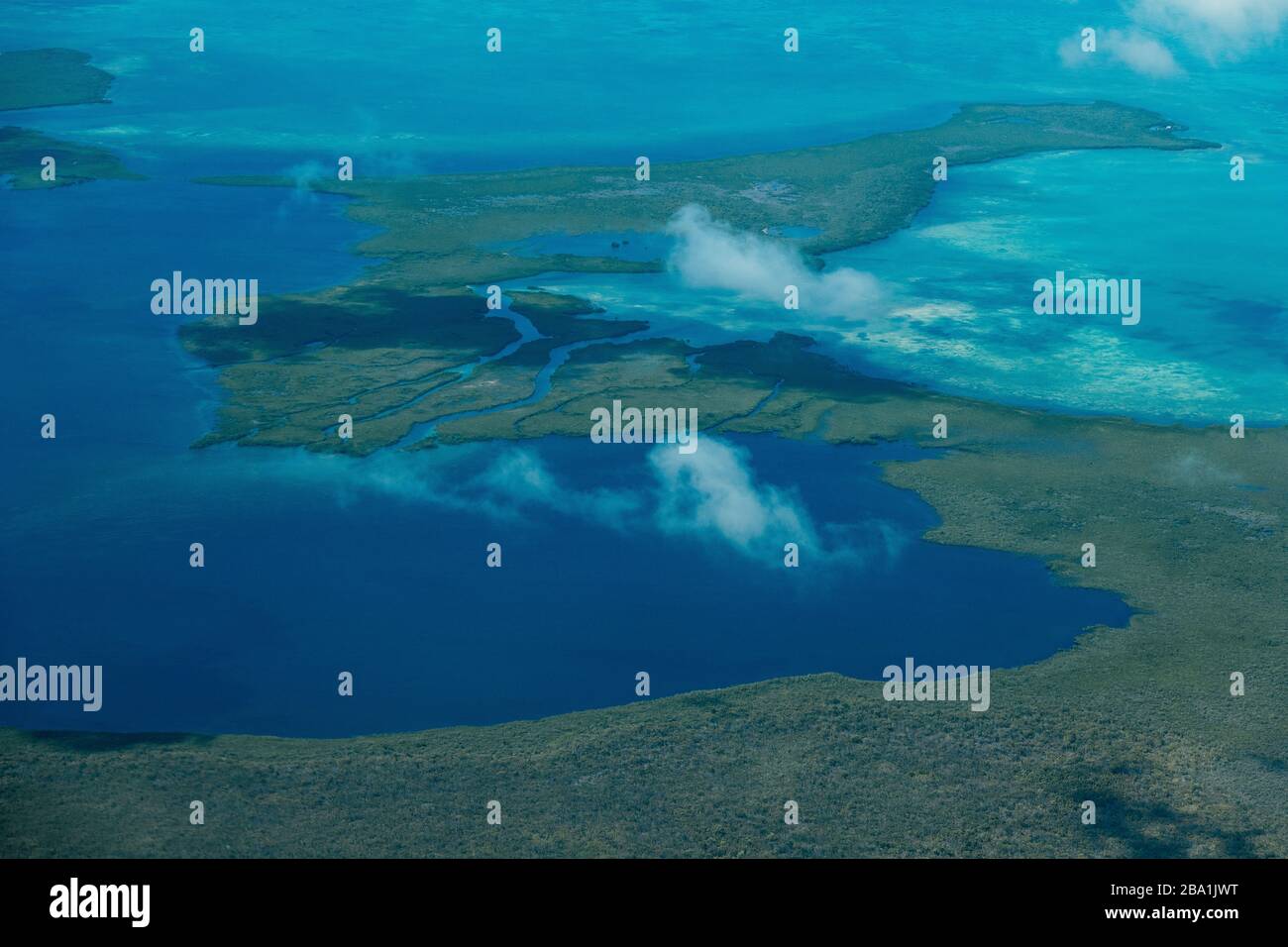 Blue Hole in Belize Stock Photo - Alamy