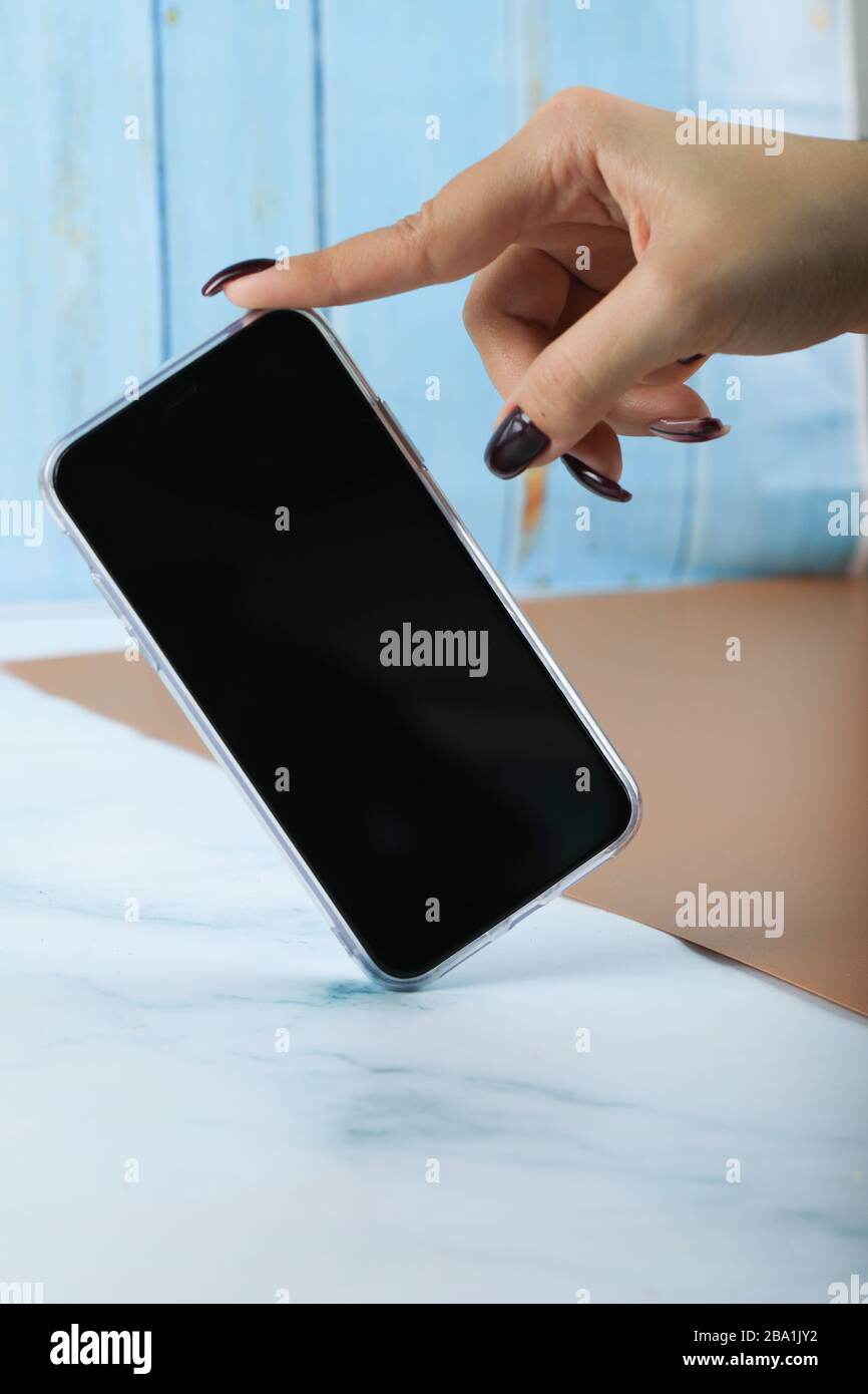 Finger qwerty hi-res stock photography and images - Alamy