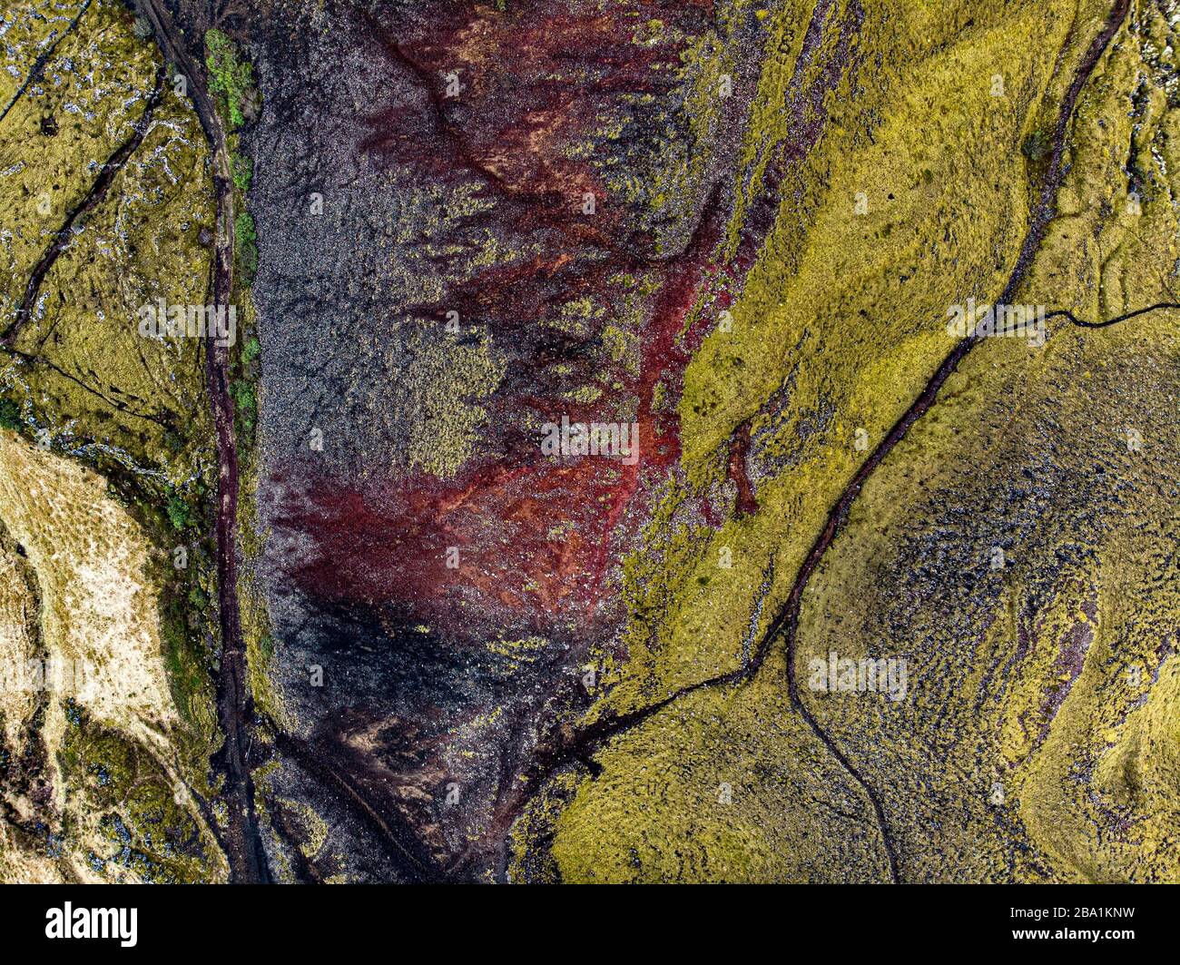 Aerial view icelandic crater hi-res stock photography and images - Alamy