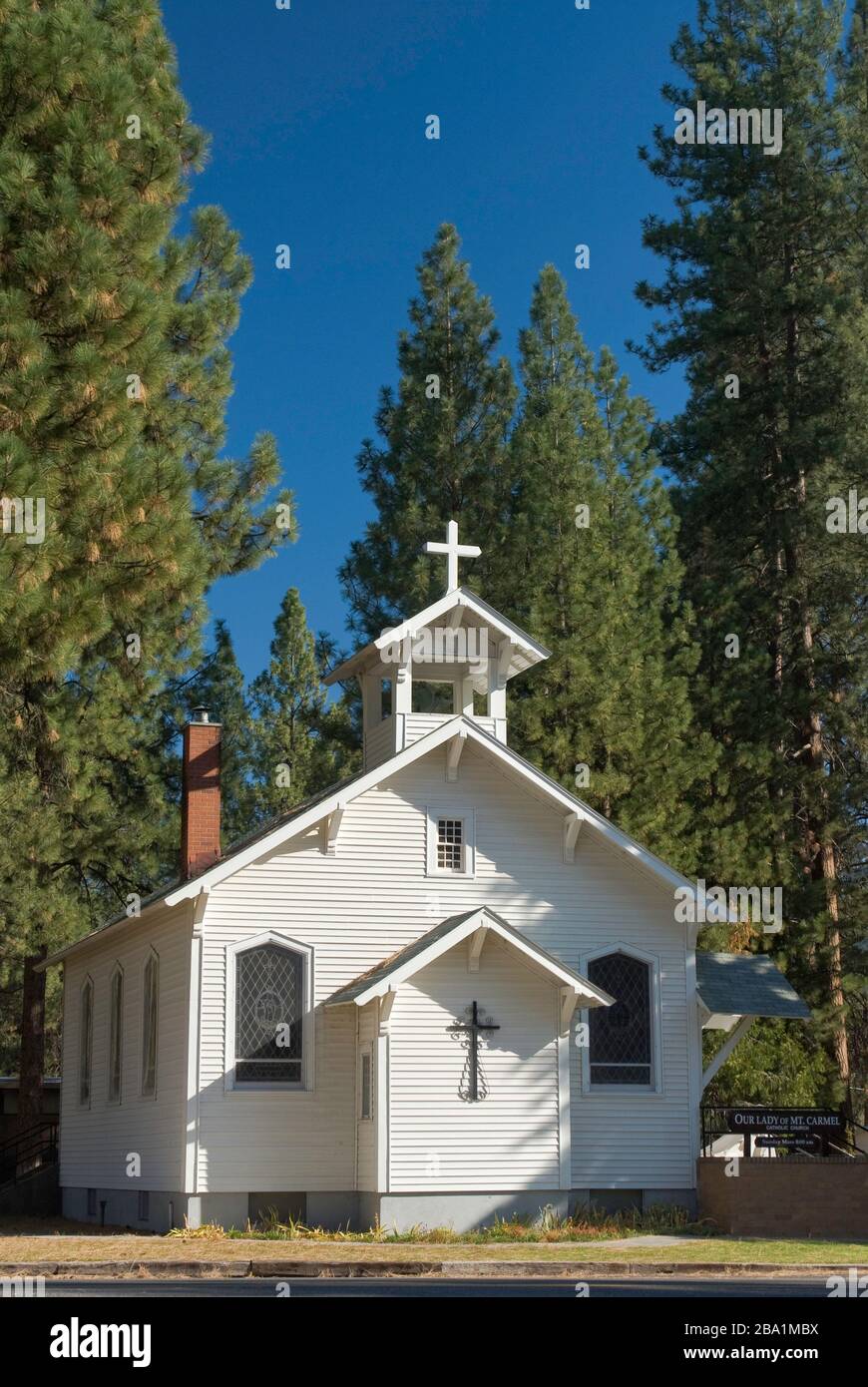 Our Lady of Mt Carmel Catholic Church in small town of Chiloquin ...