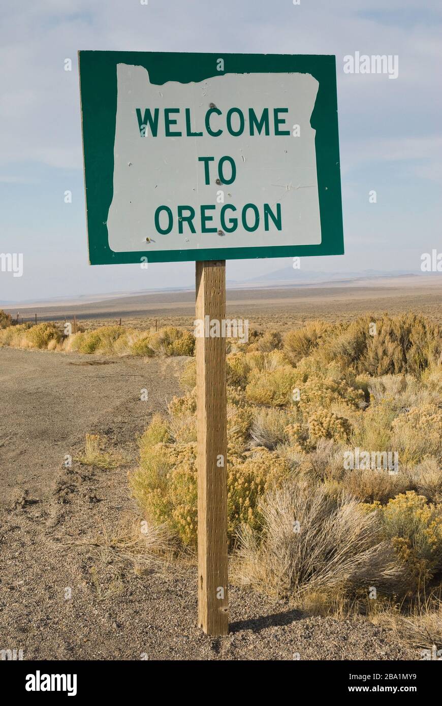 Oregon welcome sign border hi-res stock photography and images - Alamy