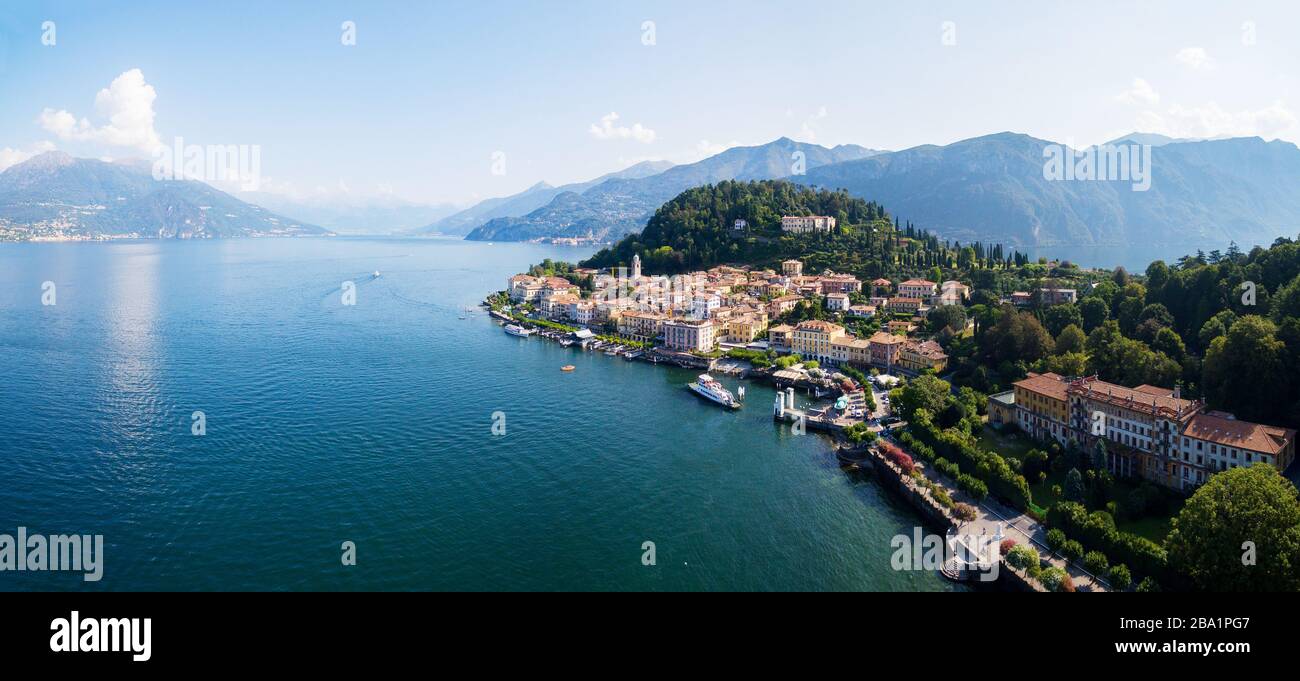 Aerial bay beautiful bellagio hi-res stock photography and images - Alamy