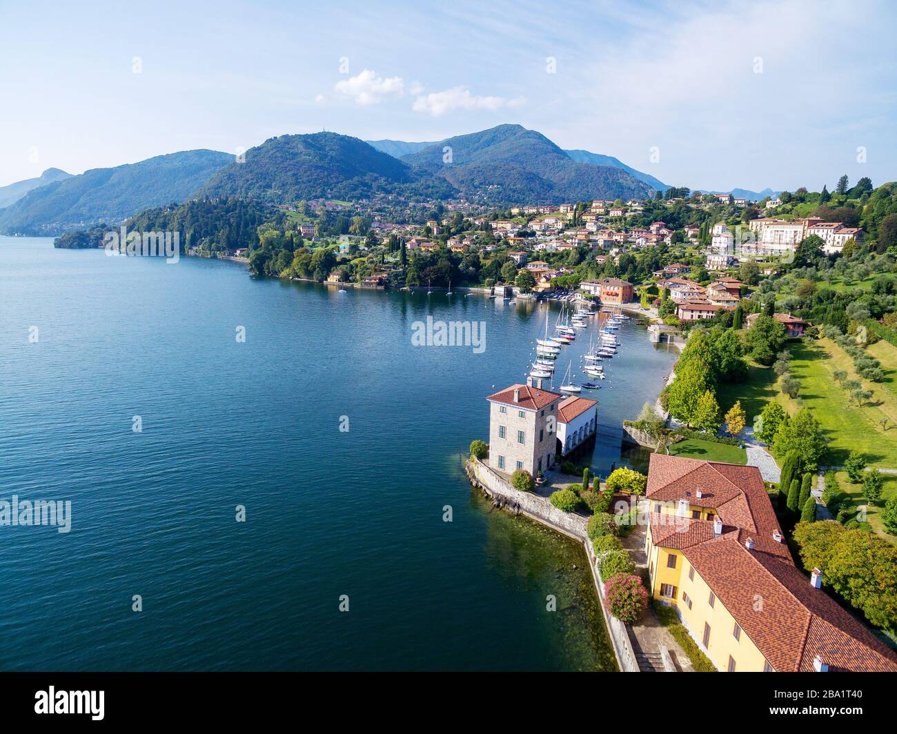 Aerial bay beautiful bellagio hi-res stock photography and images - Alamy