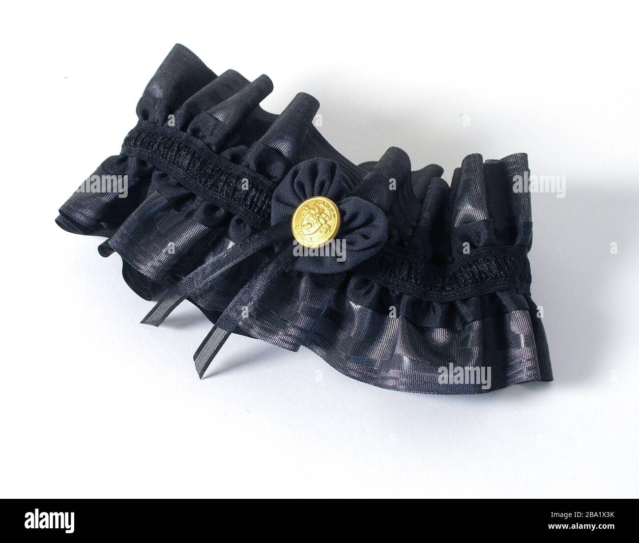 One-of-a-kind handmade black bridal garter, USA Stock Photo - Alamy