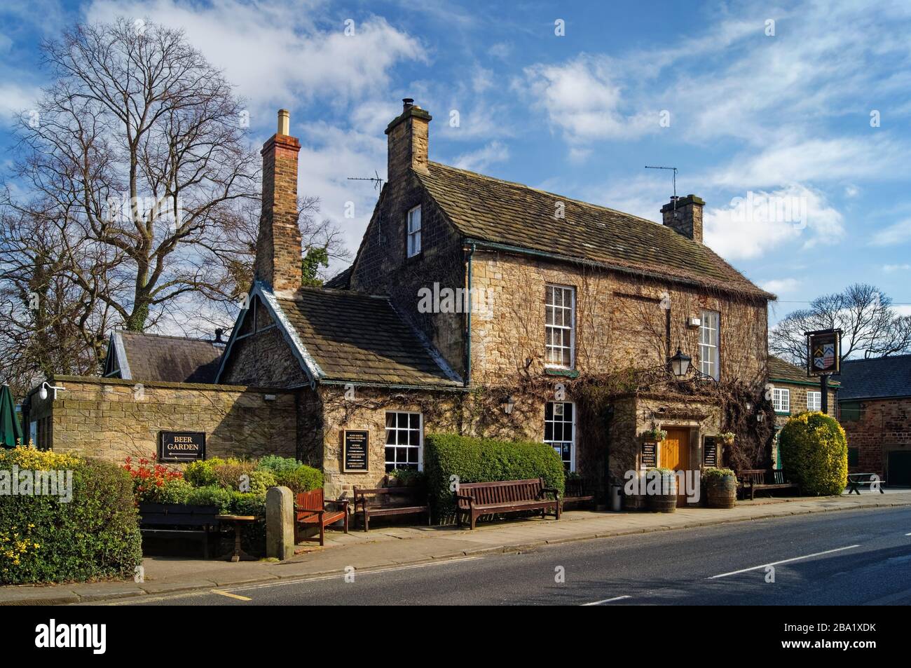 UK,South Yorkshire,Rotherham,Wentworth,Rockingham Arms on the B6090 ...