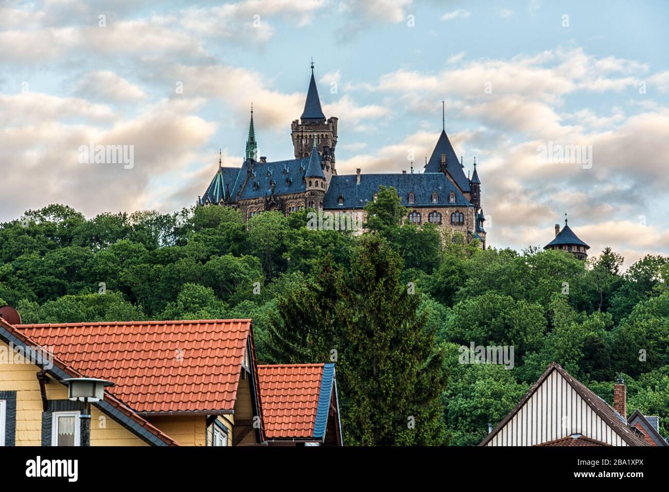 Wernigerode Castle in the Harz Mountains Stock Photo - Alamy