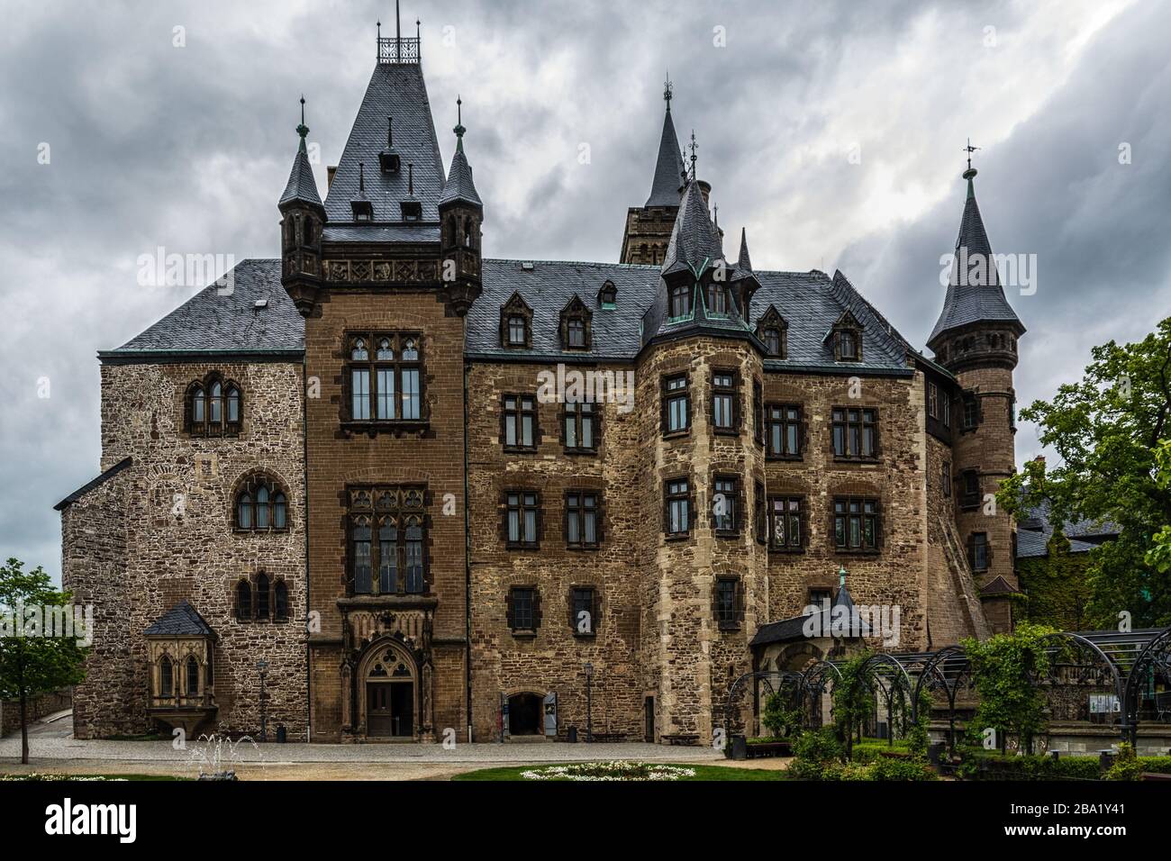 Wernigerode Castle in the Harz Mountains Stock Photo - Alamy