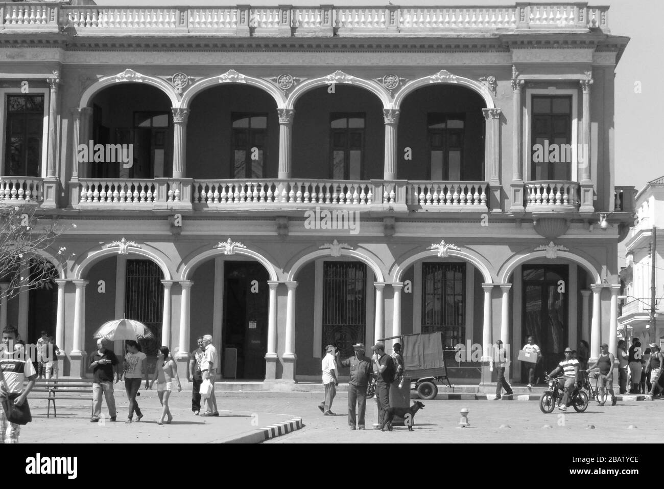 Streets in Santa Clara Cuba with arches nostalgia arch arches famous ...