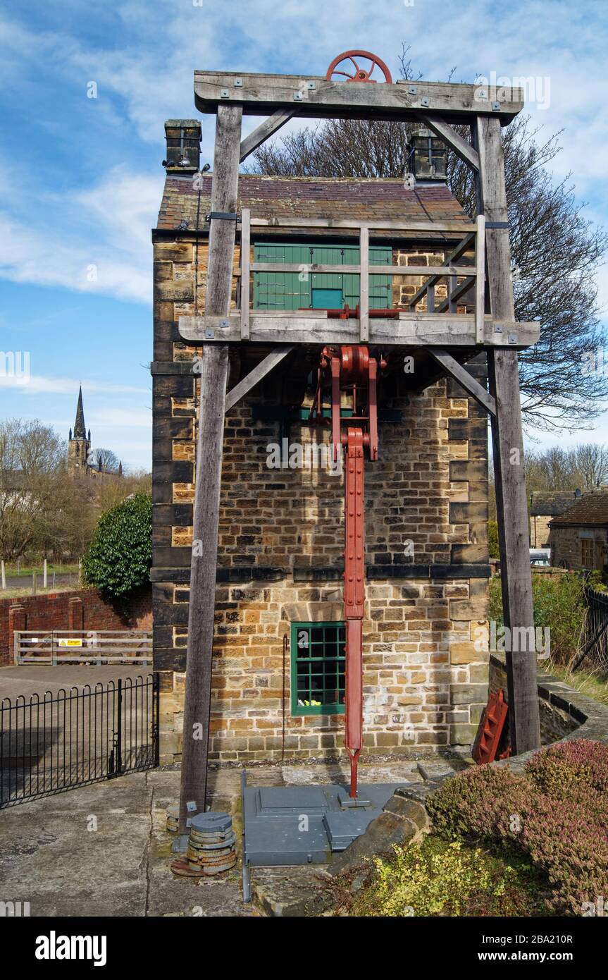 UK,South Yorkshire,Elsecar Heritage Centre,Newcomen Beam Engine Stock ...