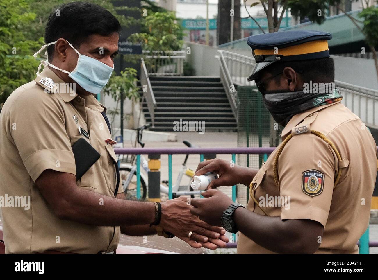 Indian police hand hi-res stock photography and images - Alamy