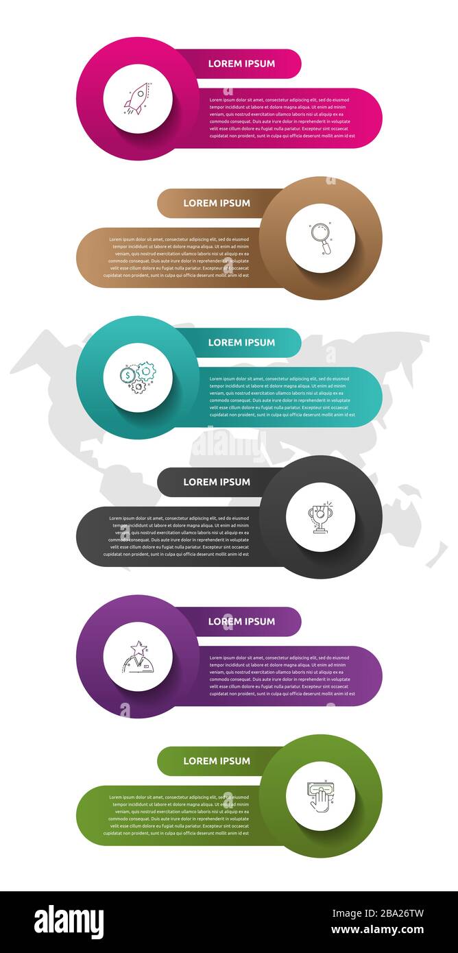 6 part process Cut Out Stock Images & Pictures - Alamy