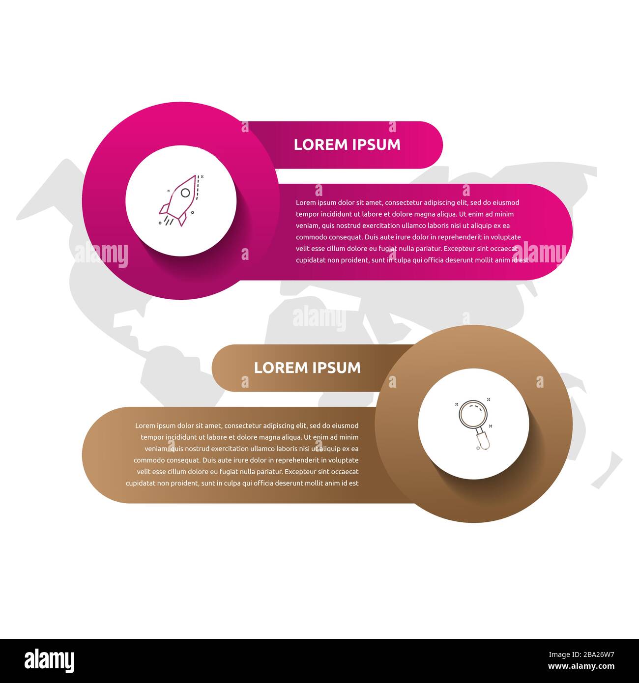 2 step infographics Stock Vector Images - Alamy