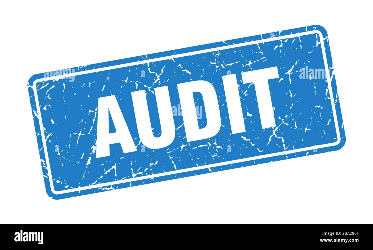audit stamp. audit vintage blue label. Sign Stock Vector Image & Art ...