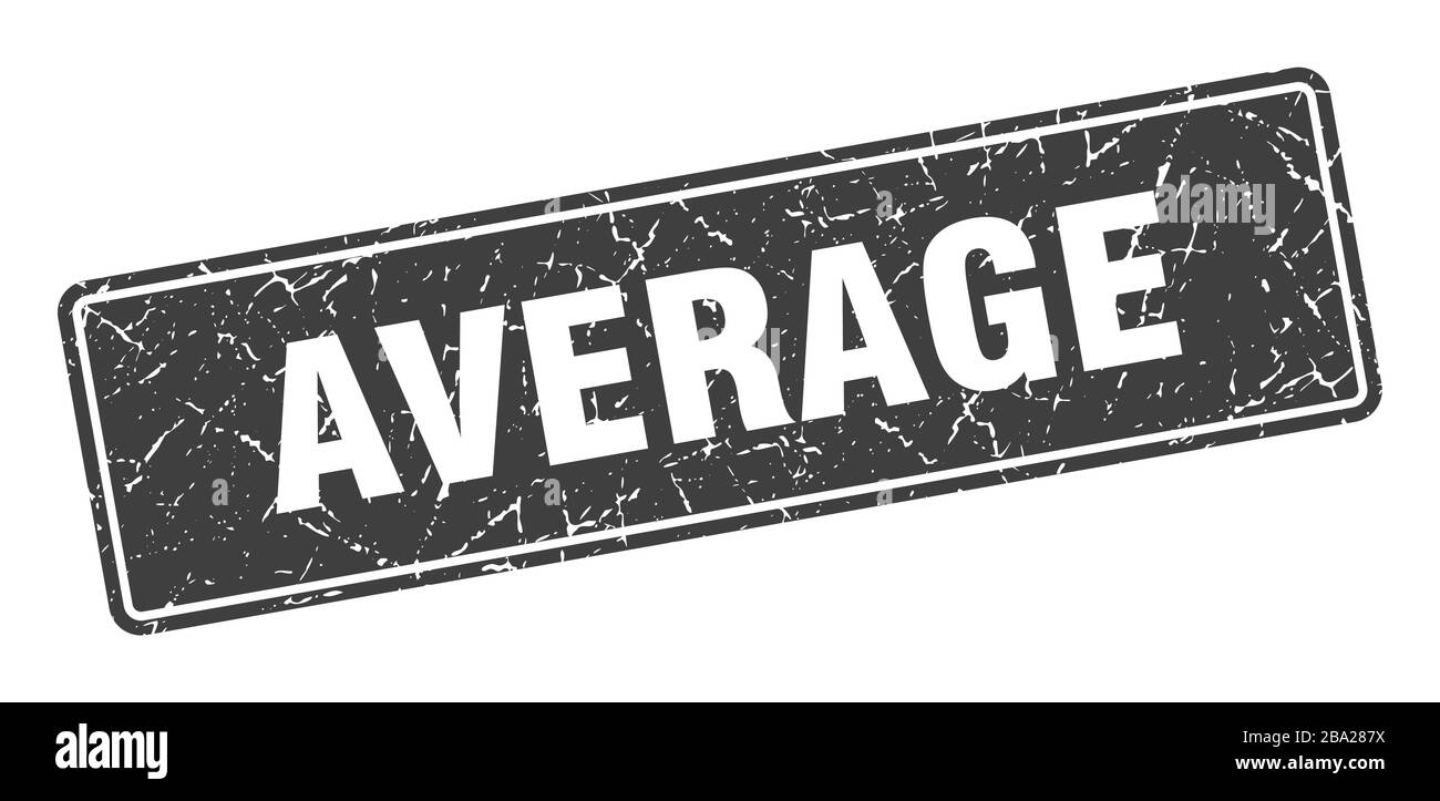average stamp. average vintage gray label. Sign Stock Vector Image ...